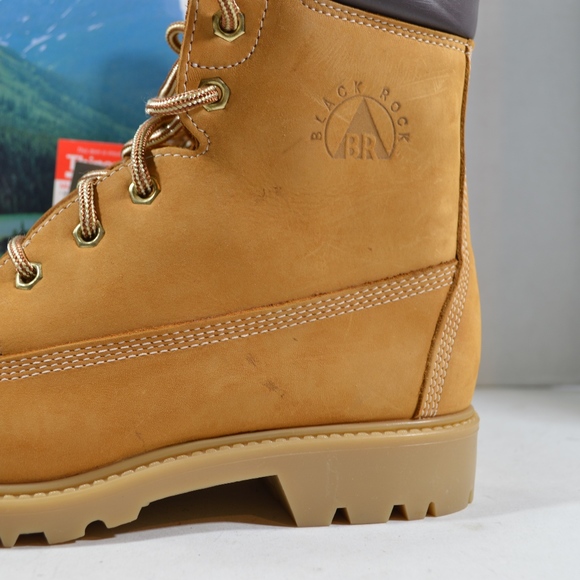 Vintage | Shoes | Vintage New Black Rock Mens 9 Leather Work Boots ...